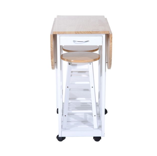 Kitchen Dining Table and Chairs Small Folding Set Drop Leaf Breakfast ...