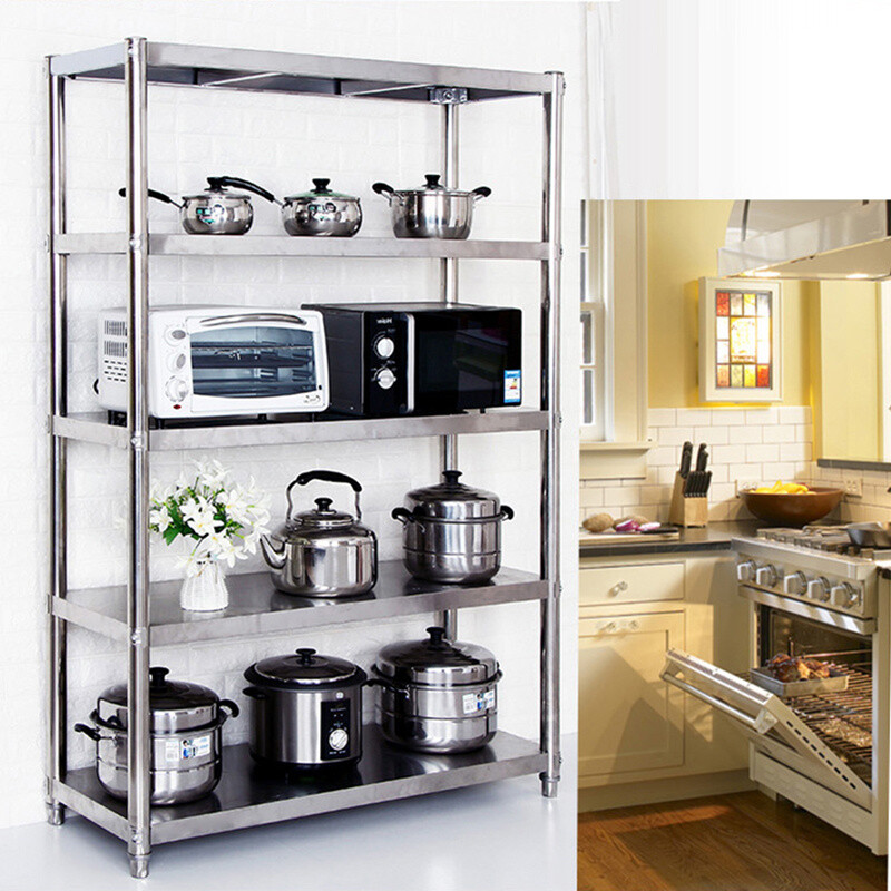Commercial Kitchen Rack Stainless Steel Shelving Unit Catering Storage ...