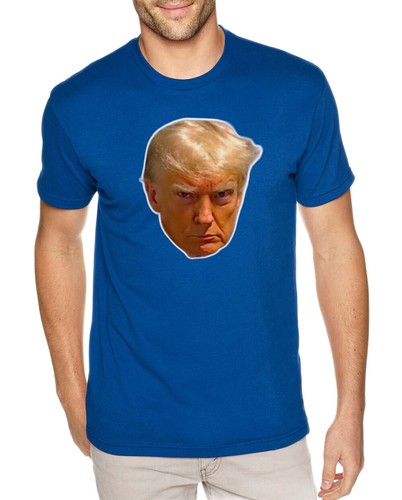 Nouveau Art Society Le Donald Mugshot Bleu T-Shirt Petit-4XL Limité ...