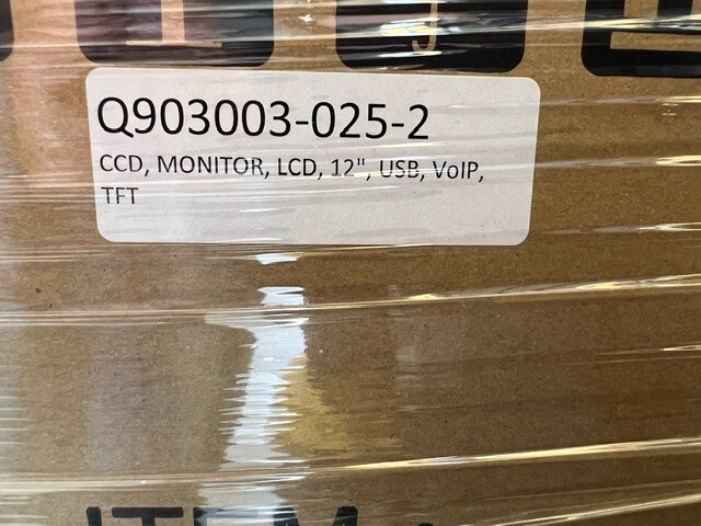 Quintron Dices # 1200TS Industrial 12" CCD Monitor, LCD, USB, VoIP, New ...