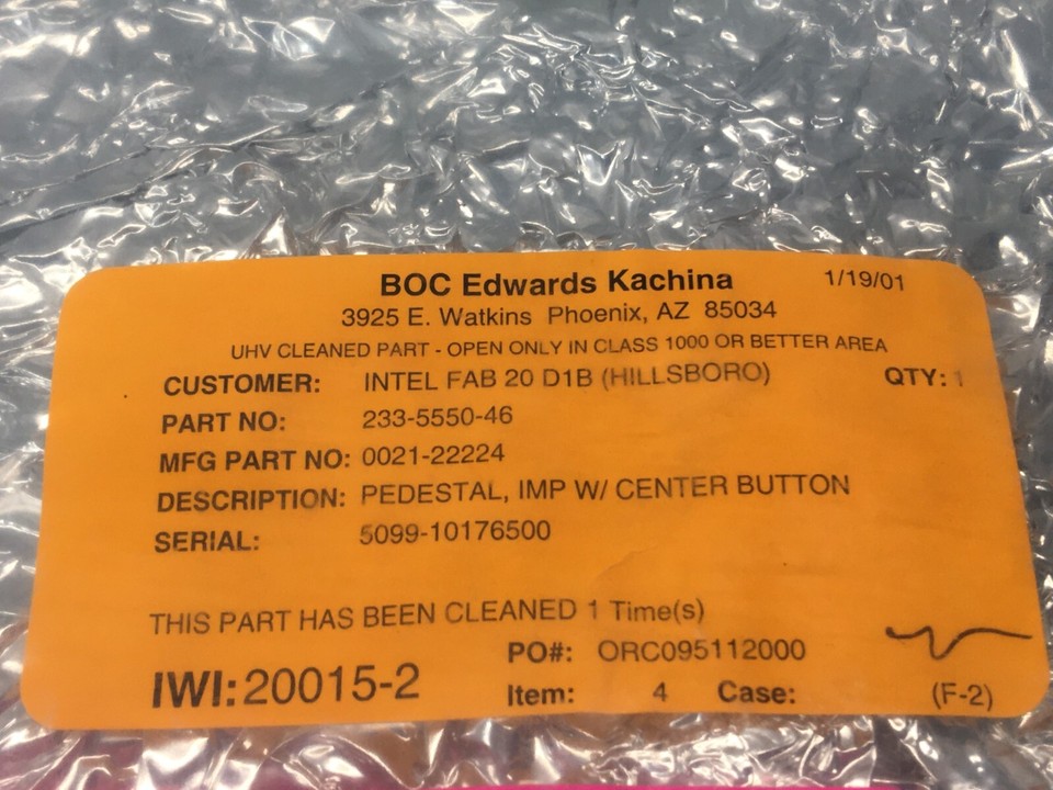 AMAT 0021-22224 Pedestal 300mm IMP B101, Heater w/ Center, 128816 | eBay