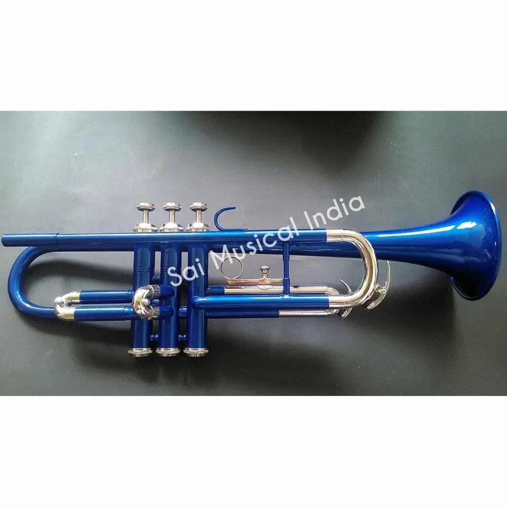 Blue And Gold Trumpet