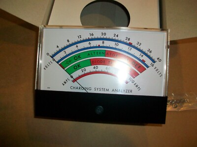 Charging System Analyzer Analog Meter by Ideal Precision Meter Co. 6" x ...