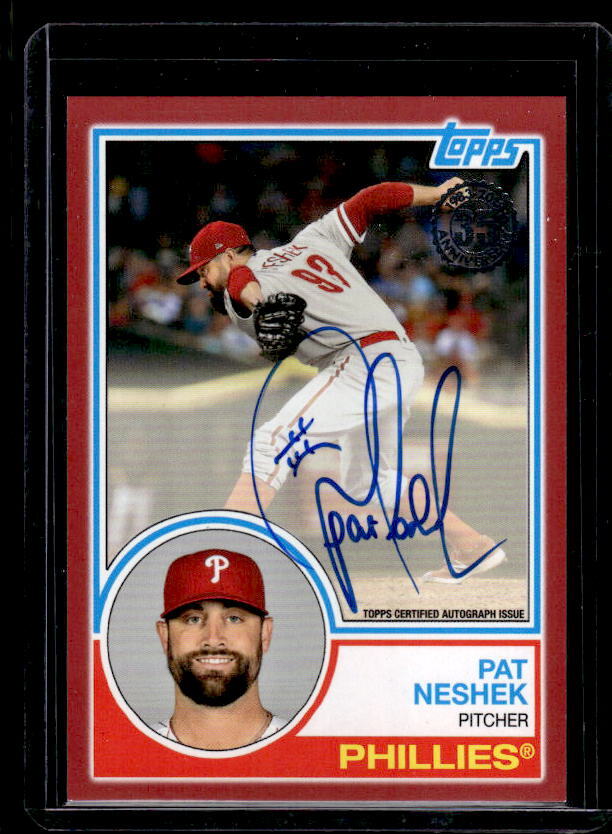2018 Topps Update Pat Neshek Red Autograph #83A-PN | eBay