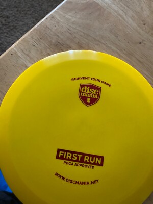 Discmania First Run S-Line TDx 175g Yellow Disc Golf Distance Driver ...