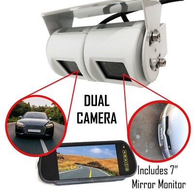 Motorhome Van Dual Twin Commercial Reversing Reverse Rear View Parking ...