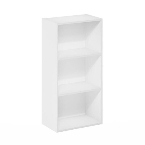 Small 3 Tier Narrow Bookshelf Bookcase Vertical For Tall Wall Book Thin ...