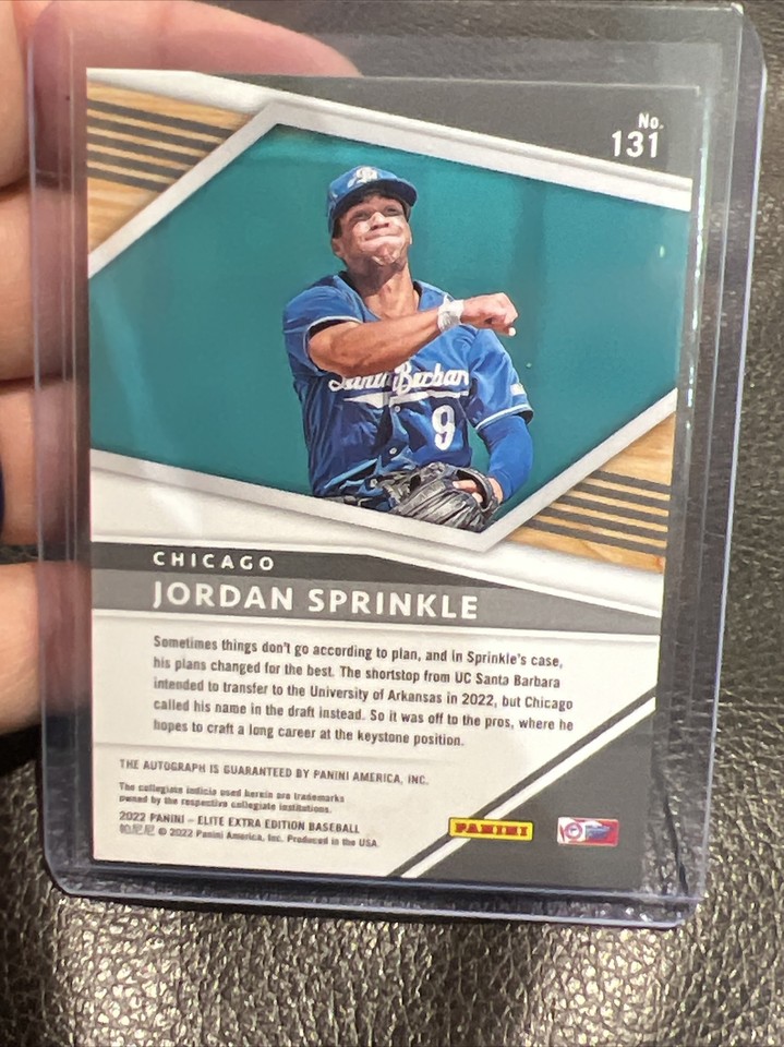 2022 Panini Elite Extra Edition Jordan Sprinkle Foil Autograph Auto ...