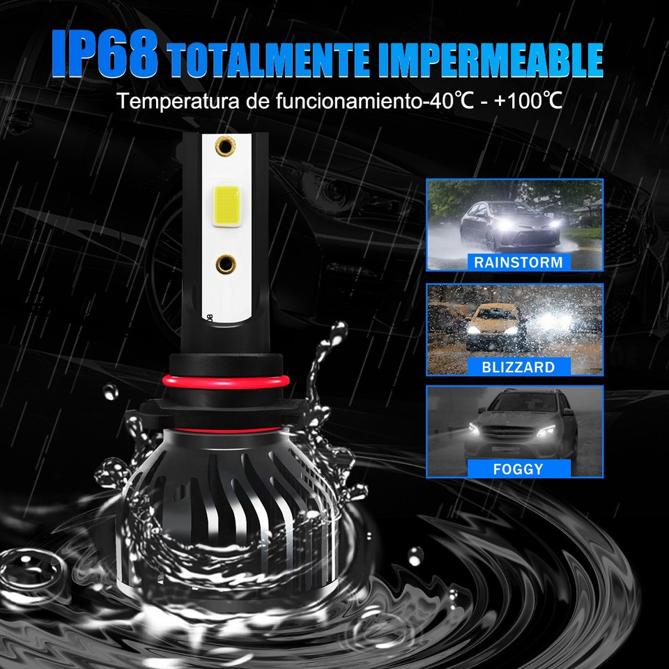 For Ford Ranger 2001-2011 LED Headlight HB5 9007 + 9145 H10 Fog Light ...