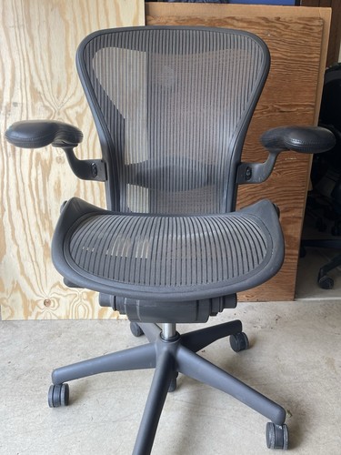 Herman Miller Classic Aeron Chair Size B Medium Adjustable Arm Tilt Limiter | eBay