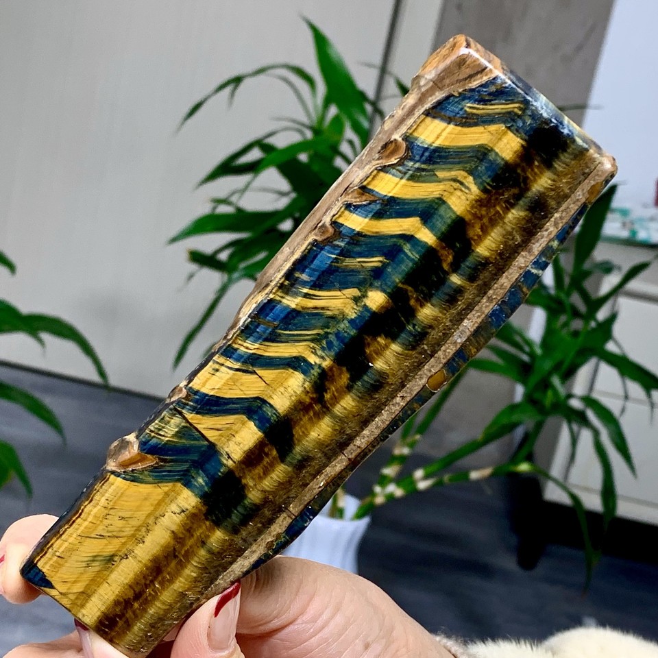 226G Natural Yellow Tiger Eye Stone Crystal Health Stone Healing ...