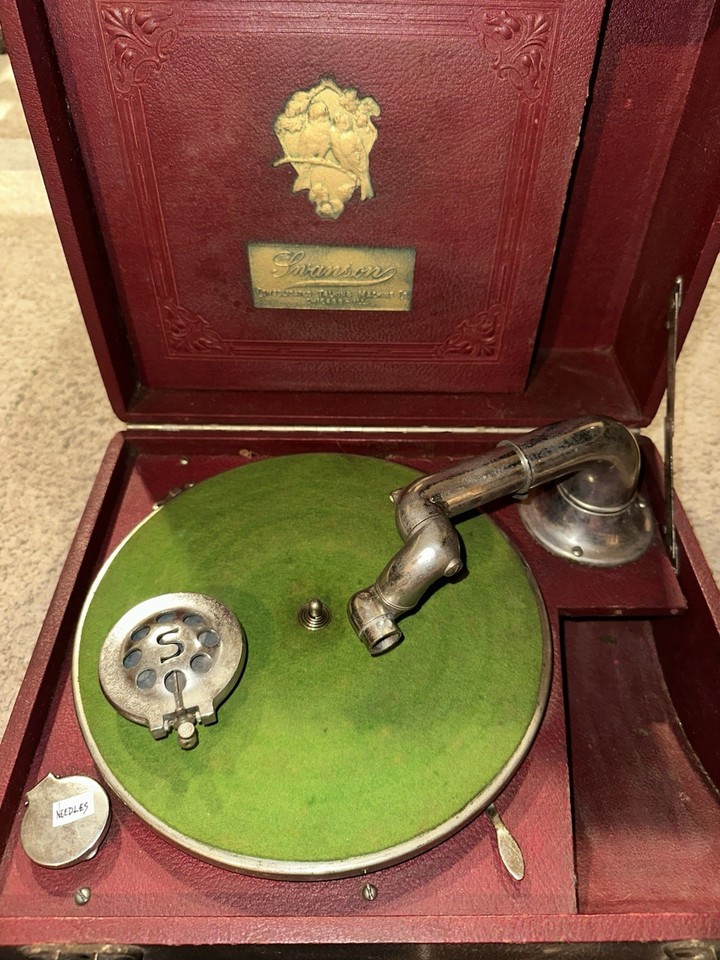 Swanson Consolidated Antique Portable Talking Machine | eBay