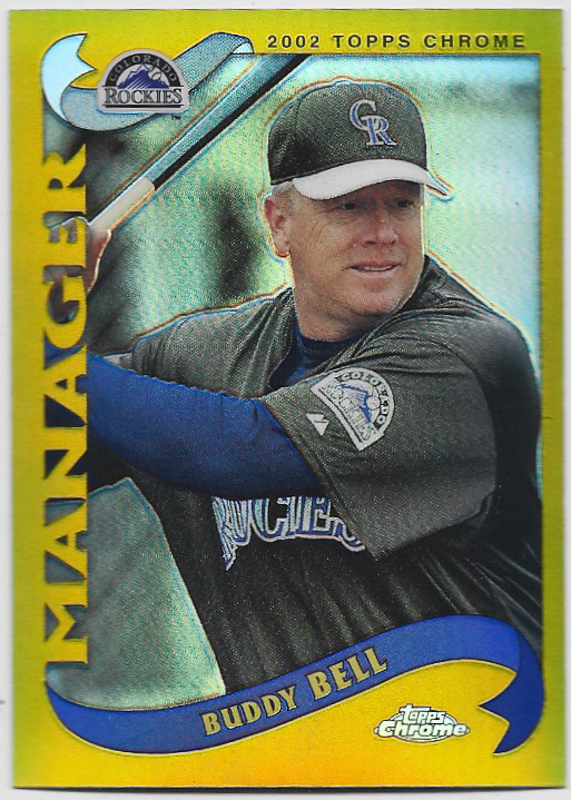 2002 Topps Chrome #302 Gold Refractor Buddy Bell Colorado Rockies | eBay