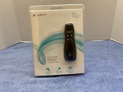 Logitech New R400 Presenter Remote Control & Laser Pointer 910-001354 ...
