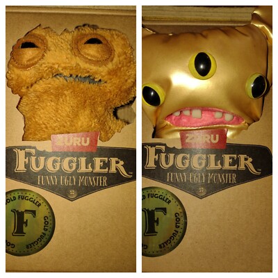 Fuggler GOLD Pair Reeko and Gnawing Terror eyes alien teeth | eBay