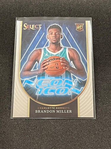 2023-24 Panini Select Basketball Brandon Miller Neon Icon Rookie #11 ...