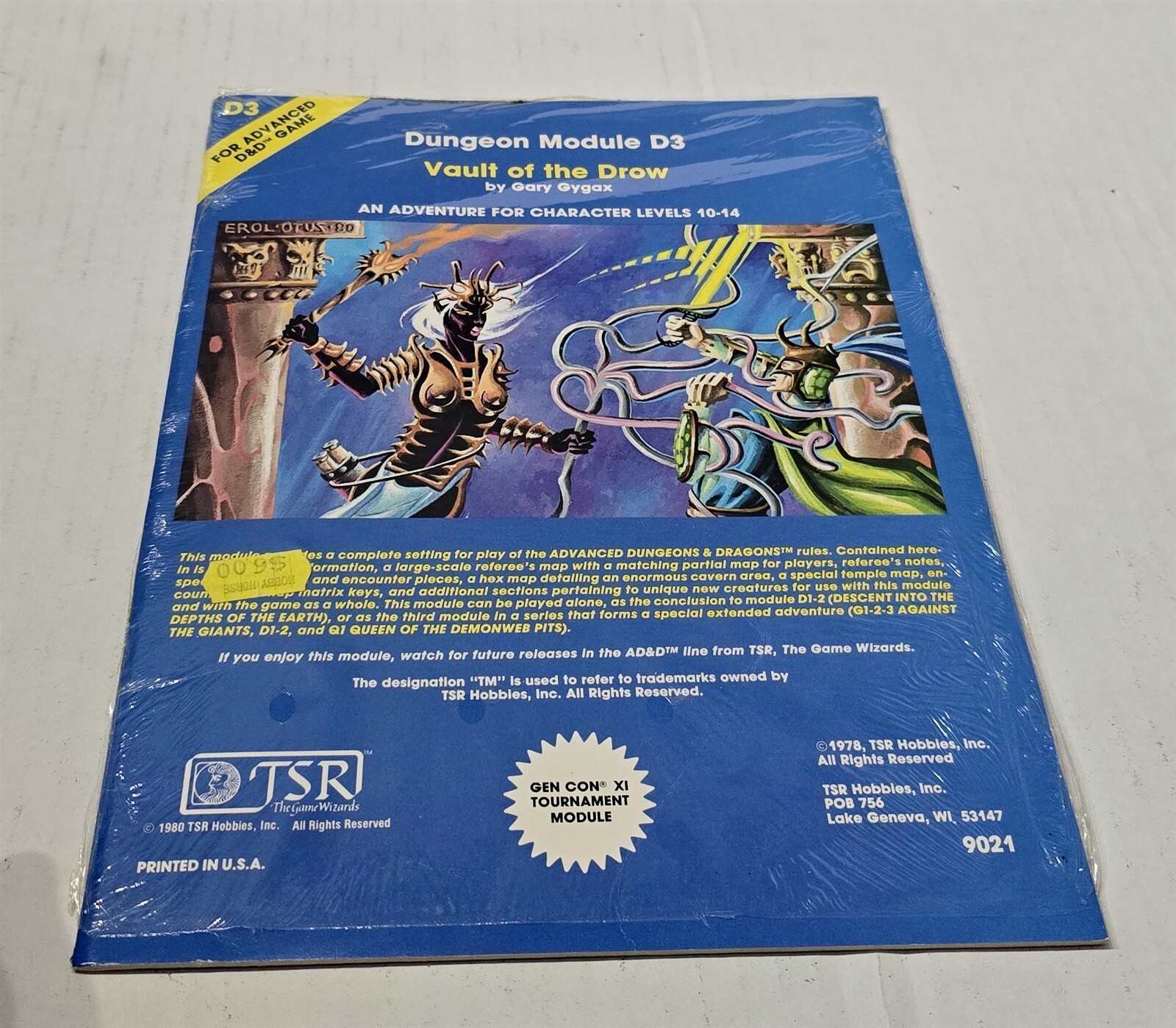 A-670 MINT VINTAGE 80'S TSR DUNGEONS & DRAGONS VAULT OF THE DROW MODULE ...