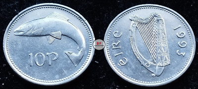 Ireland 1993 | Irish 10p | 10 Pence | KM.29 | High Grade | eBay