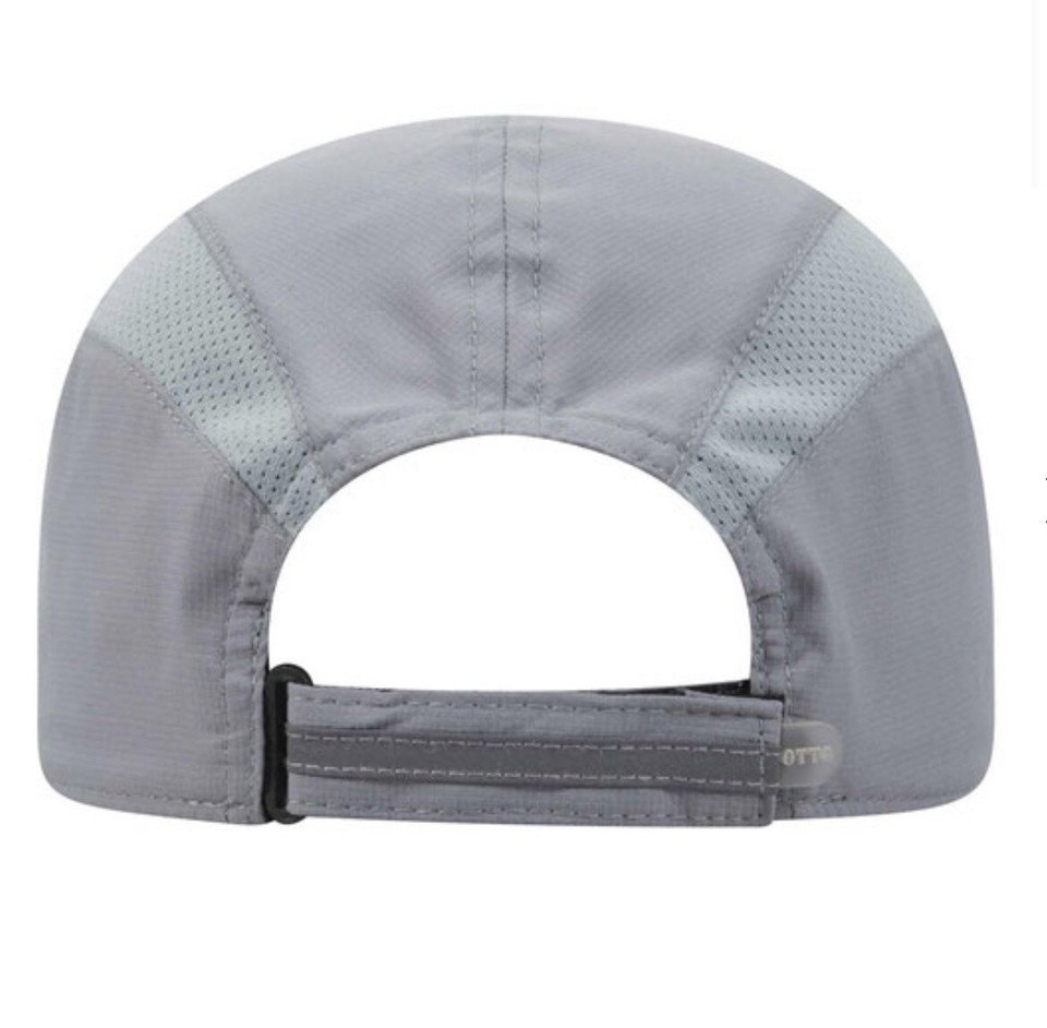 NEW GRAY PERFORMANCE RUNNING HAT CAP GYM ADJUSTABLE 6 PANEL LOW ...
