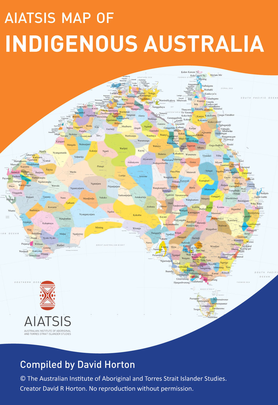 NEW MAP A1 flat AIATSIS map Indigenous Australia by Aboriginal Studies ...