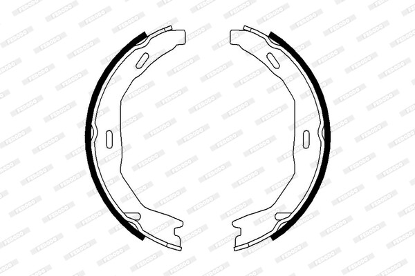 Mercedes-Benz FSB690 Brake Shoe Set - A0044208620 for sale online | eBay