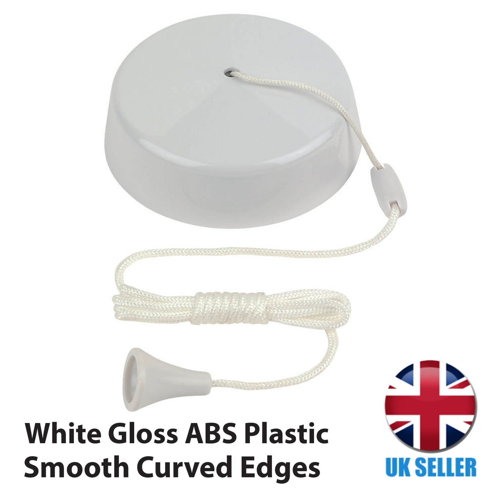 PIFCO PIF2017 6A Ceiling Pull One Way Bathroom Toilet Light Switch for ...