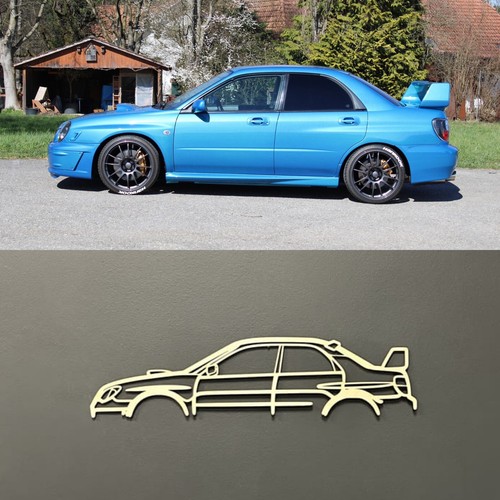 Impreza WRX STI GD Silhouette Line Wall Art | eBay
