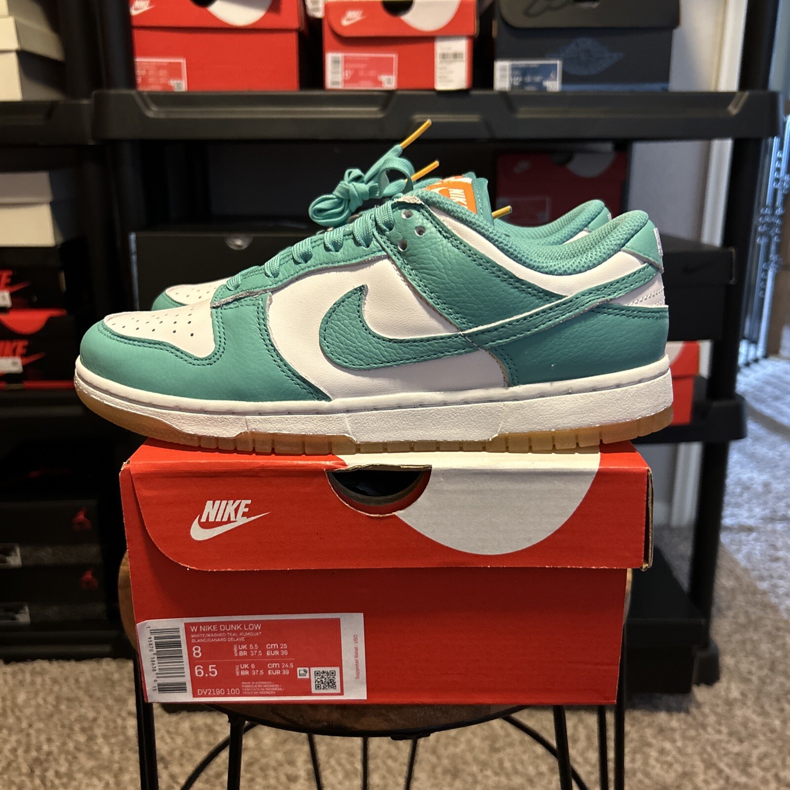 Size 8 - Nike Dunk Low Teal Zeal W 195870586386| eBay