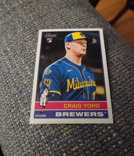 2025 Topps Heritage High Number Baseball Craig Yoho RC #573 Chrome ...