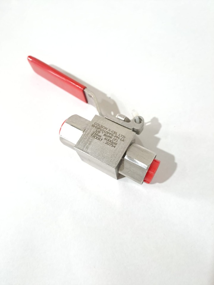 Colson Ball Valve BHSP1010PFS-PM-LK 3/8 Inch, BSPP (F), SS316, Panel ...