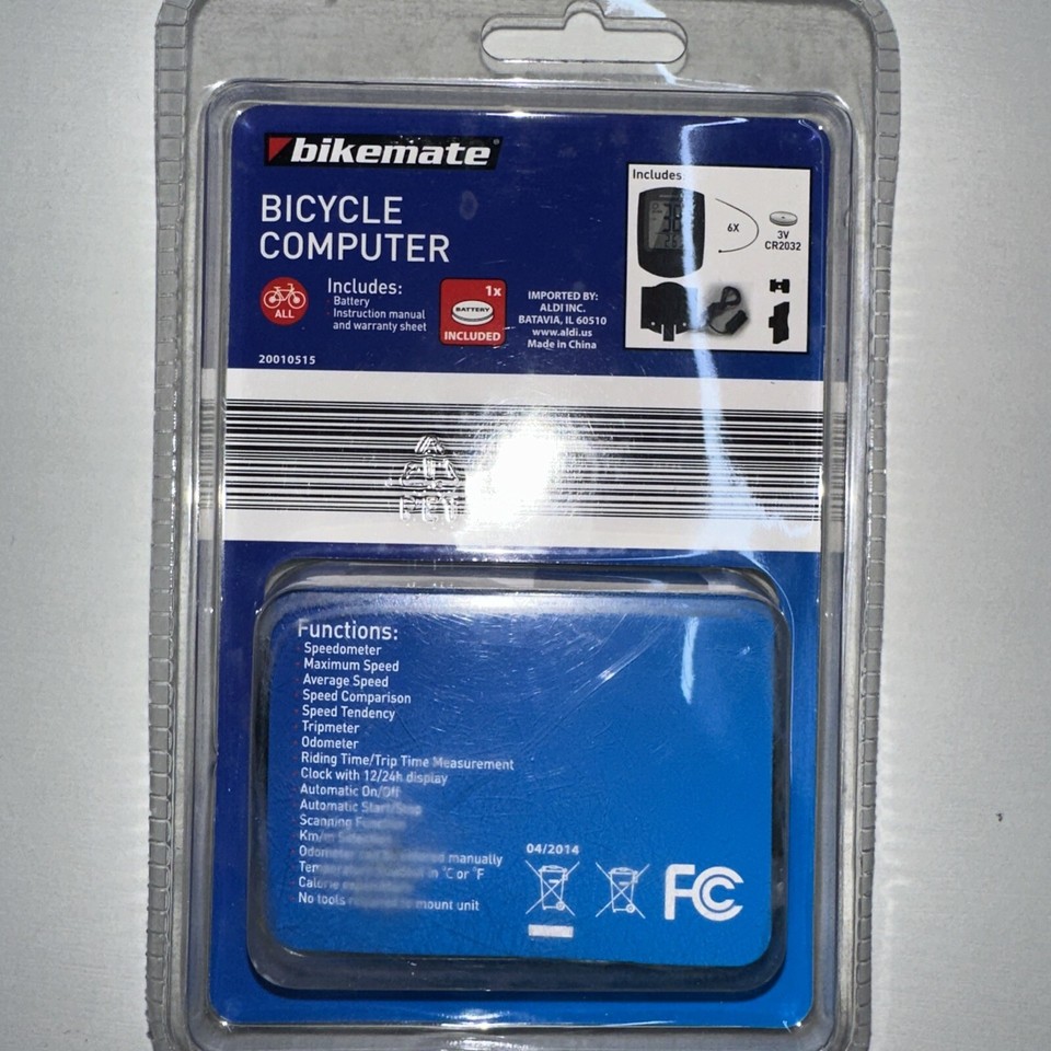 Bikemate Bicycle Computer Features Speedometer Odometer Trip Time MORE ...