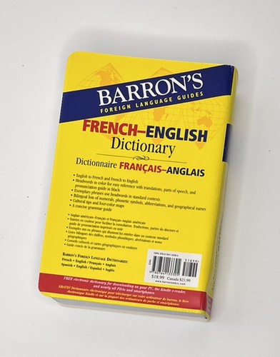 Barron's French English Dictionary Barron's Foreign Language Guides ...