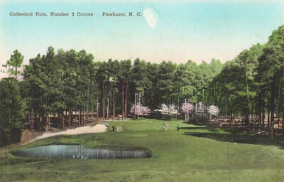 Postcard Cathedral Hole Number 3 Course Pinehurst North Carolina Golf ...