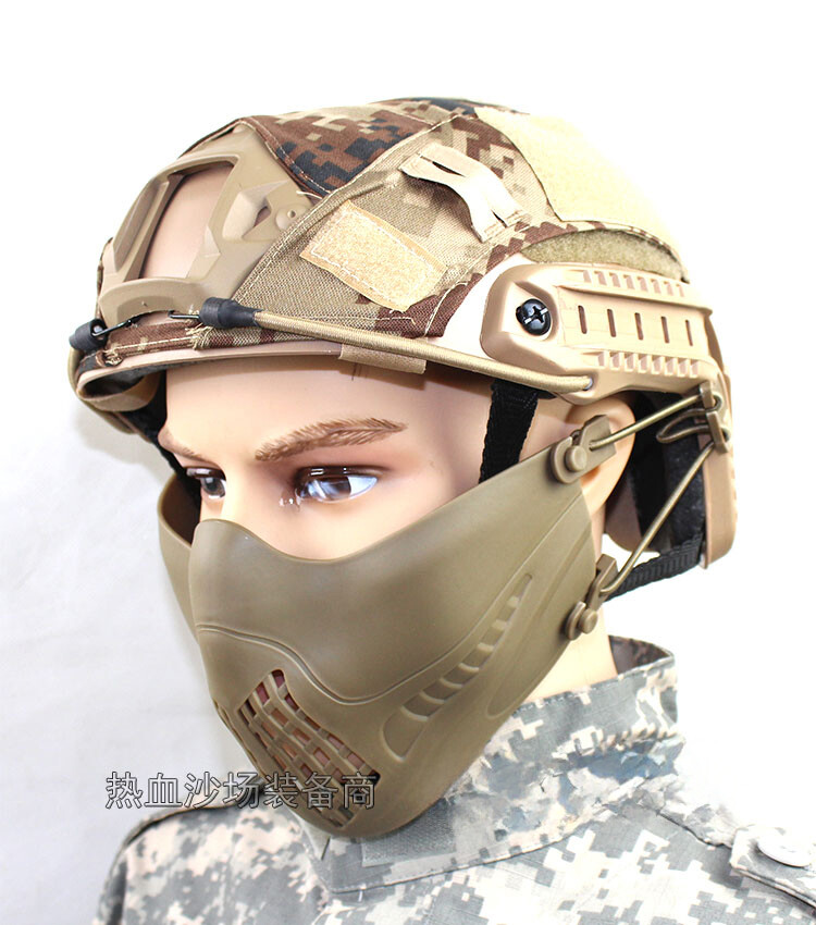 Outdoor Tactical Protective Mask Dual Mode Headstrap System for FAST ...