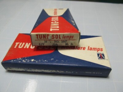 WAGNER ELECTRIC CORP. #47, #1847 bulb, longlife version of #47 lamps ...