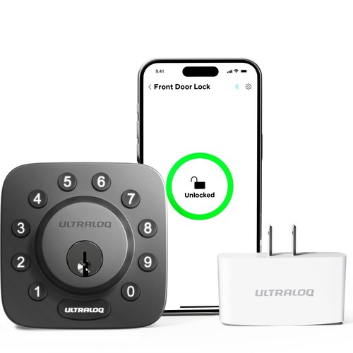 ULTRALOQ Smart Lock with WiFi Adaptor,App Remote Control,Auto Lock ...