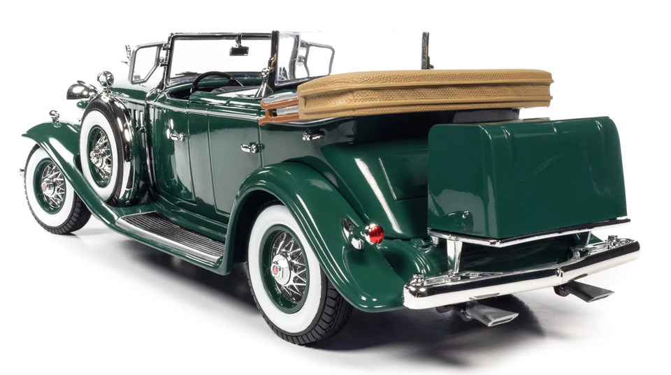 Cadillac w/V16Engine/Wire Wheel Rims1:24SCALE CUSTOM METAL ...