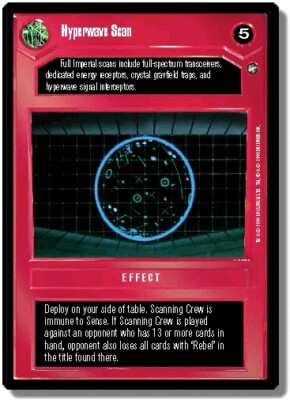 SWCCG: Hyperwave Scan [Ungraded] A New Hope Star Wars CCG Decipher | eBay