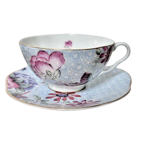Harlequin Cuckoo Tea Story WEDGWOOD BLUE CUCKOO TEA CUP AND SAUCER NEW ...