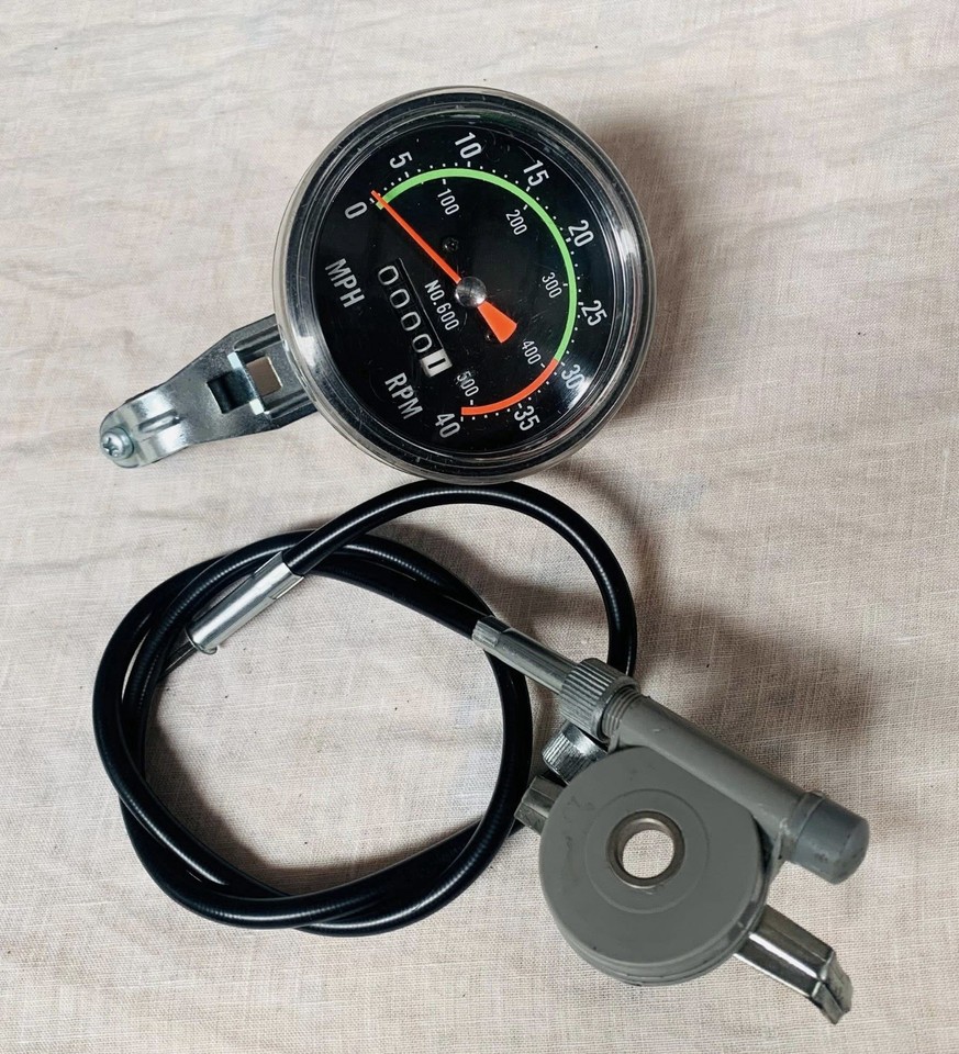Vintage NOS Dragster Bicycle Speedometer Bike Speedo Cycle RPM KPH ...