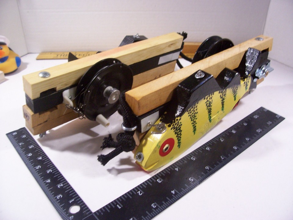 Ice Fishing 8" Yellow Perch Attractor Decoy System - Handcrafted in Wi ...
