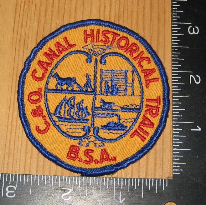 C.& O. Canal Historical Trail B.S.A Boy Scouts of America Cloth Patch ...
