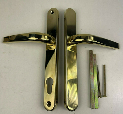 Upvc French Door Dummy Handle Set Lever Lever ( No Lock Outside) Gold ...