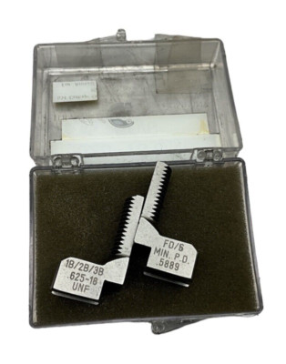 JOHNSON GAGE .625-18 UNF .5889 FD/6 Thread Gage / Comparator Segments ...