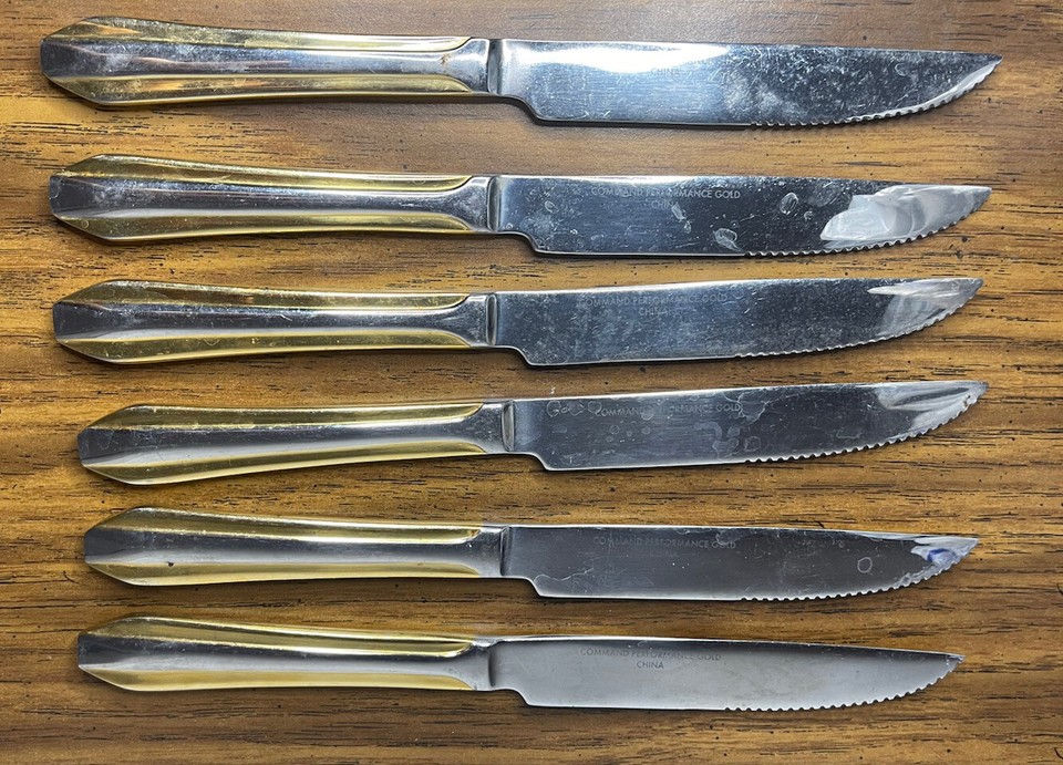 Command Performance Gold Carving Knife 8'' Blade Korea Set 6 | eBay