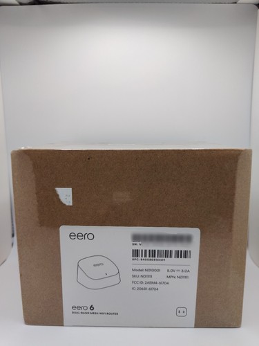 eero 6 - Dual-Band Mesh Wi-Fi Router - Model # N010001 - NEW IN BOX ...