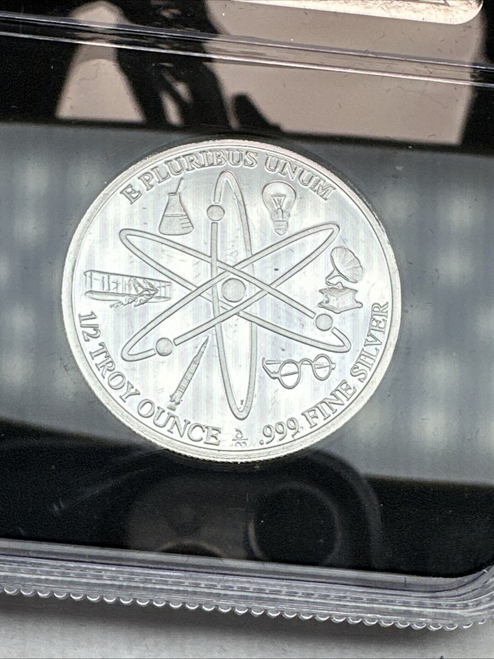 DANBURY MINT HISTORY SILVER BULLION COLLECTION 1/2oz Fine Erie Canal ...