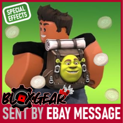 R0BL0X Official Shrek Backpack Virtual Code Sent Via Ebay Message ...