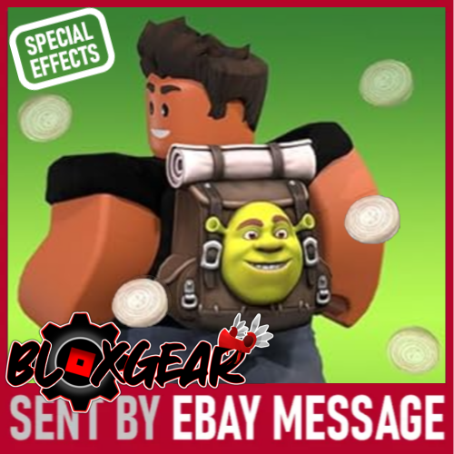 R0BL0X Official Shrek Backpack Virtual Code Sent Via Ebay Message ...