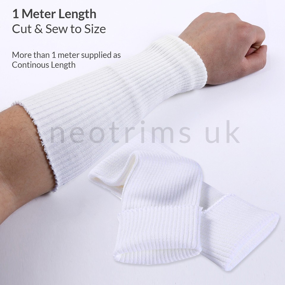 Knit Rib Cuff Stretch Ribbed Fabric Cuffing Trim Revamp Clothing Jacket ...